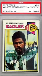 Wilbert Montgomery Autographed Signed 1979 Topps Rookie Card #85 Eagles ...