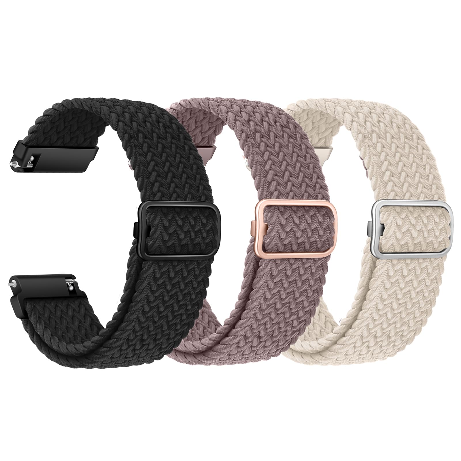 AGUPERFIT Quick Release Watch Strap 22mm - 3 Pcs, Adjustable Nylon ...