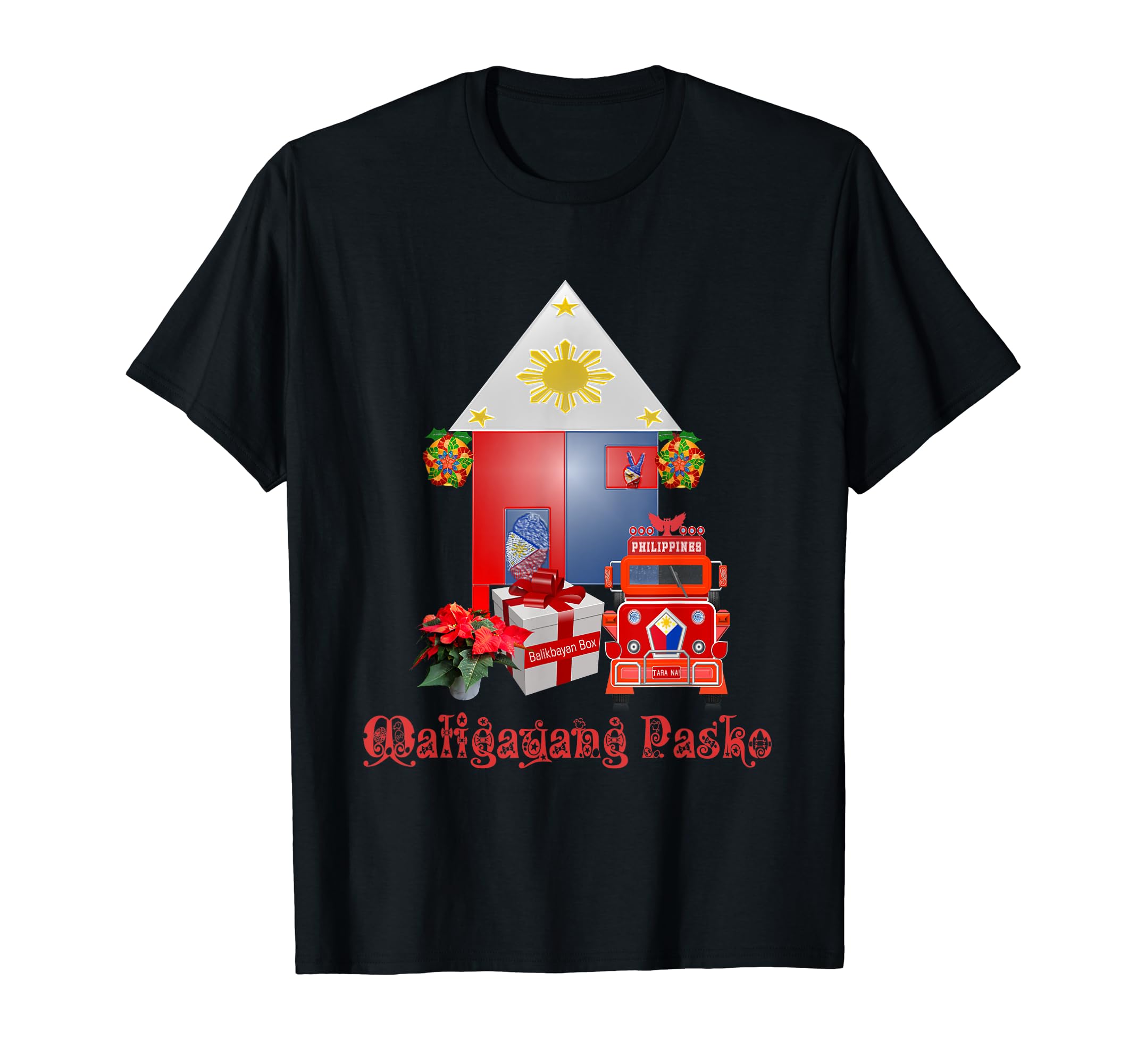 Amazon.com: Filipino Christmas, Maligayang Pasko with Balikbayan Box T ...