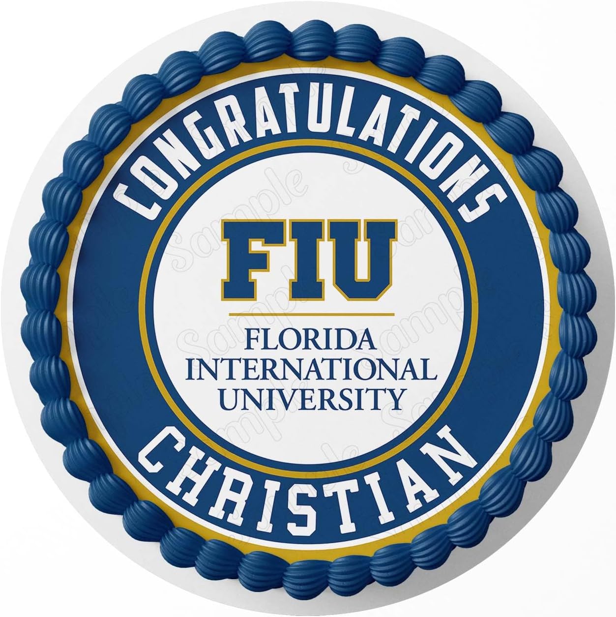 Amazon.com: Cakecery Florida International University FIU Edible Cake ...