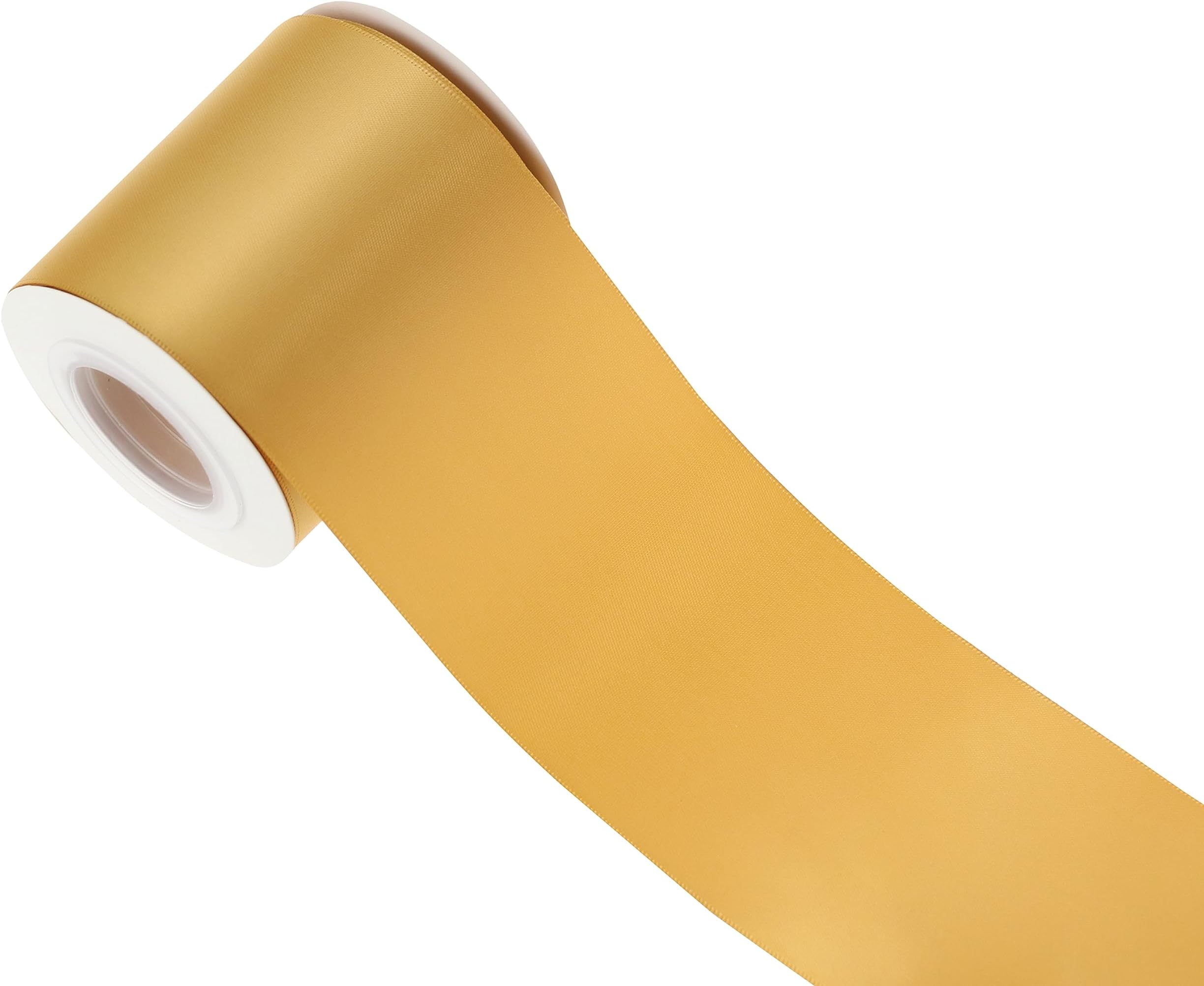 Amazon.com: QIANF 4 inch Wide Solid Color No Fading Double Face Satin ...