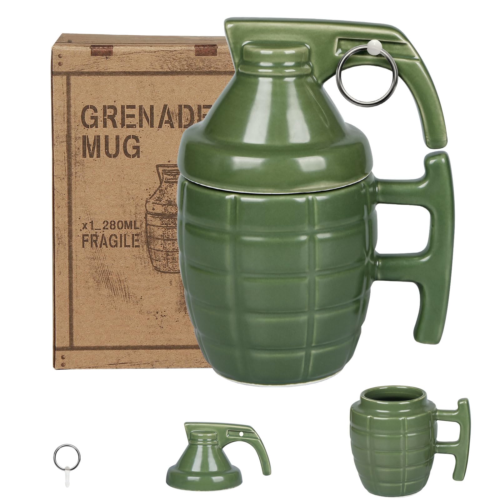 Amazon.com: loobuu Fashion Ceramic Coffee Tea Cup, Special Cool Coffee ...