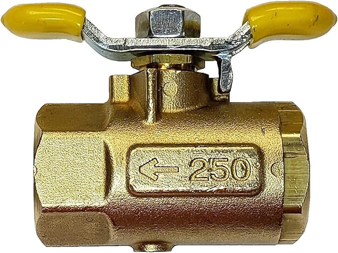Amazon.com: Graco 1/2" NPT (FxF) Bleed-Type Master Air Ball Valve Brass ...