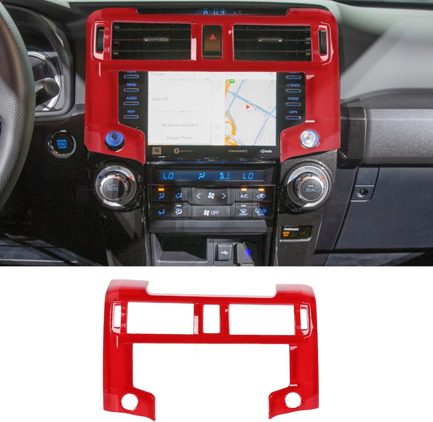 Amazon.com: CheroCar for 4Runner Navigation Panel Trim, Center Console ...