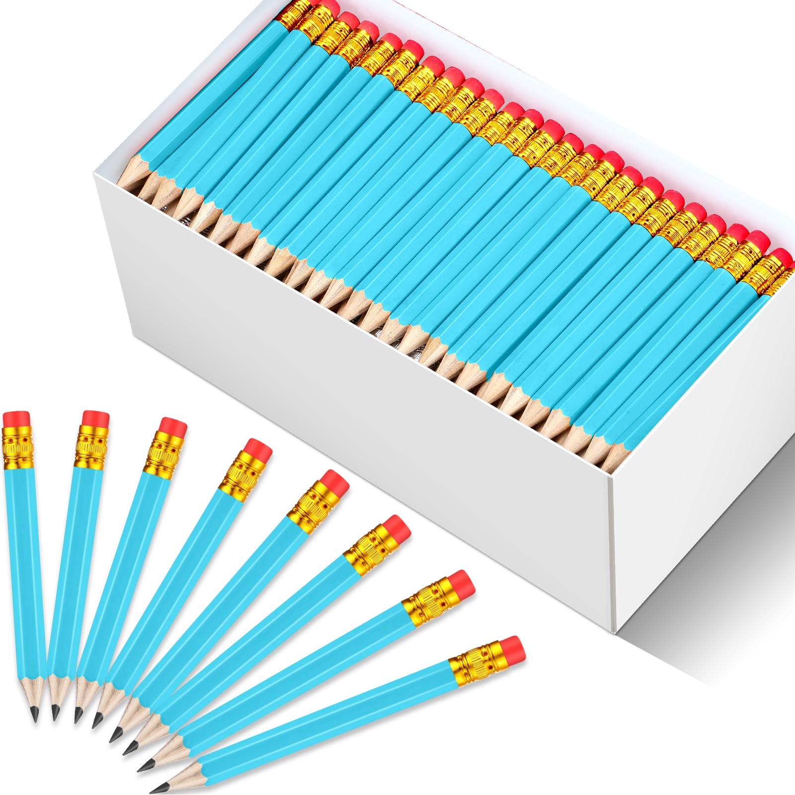 Amazon.com : Outus 144 Pcs Mini Golf Pencils Bulk Half Pencils with ...