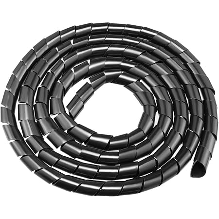 Amazon.com: Electriduct 1/2" Spiral Cable Wrap Polyethylene Expandable ...