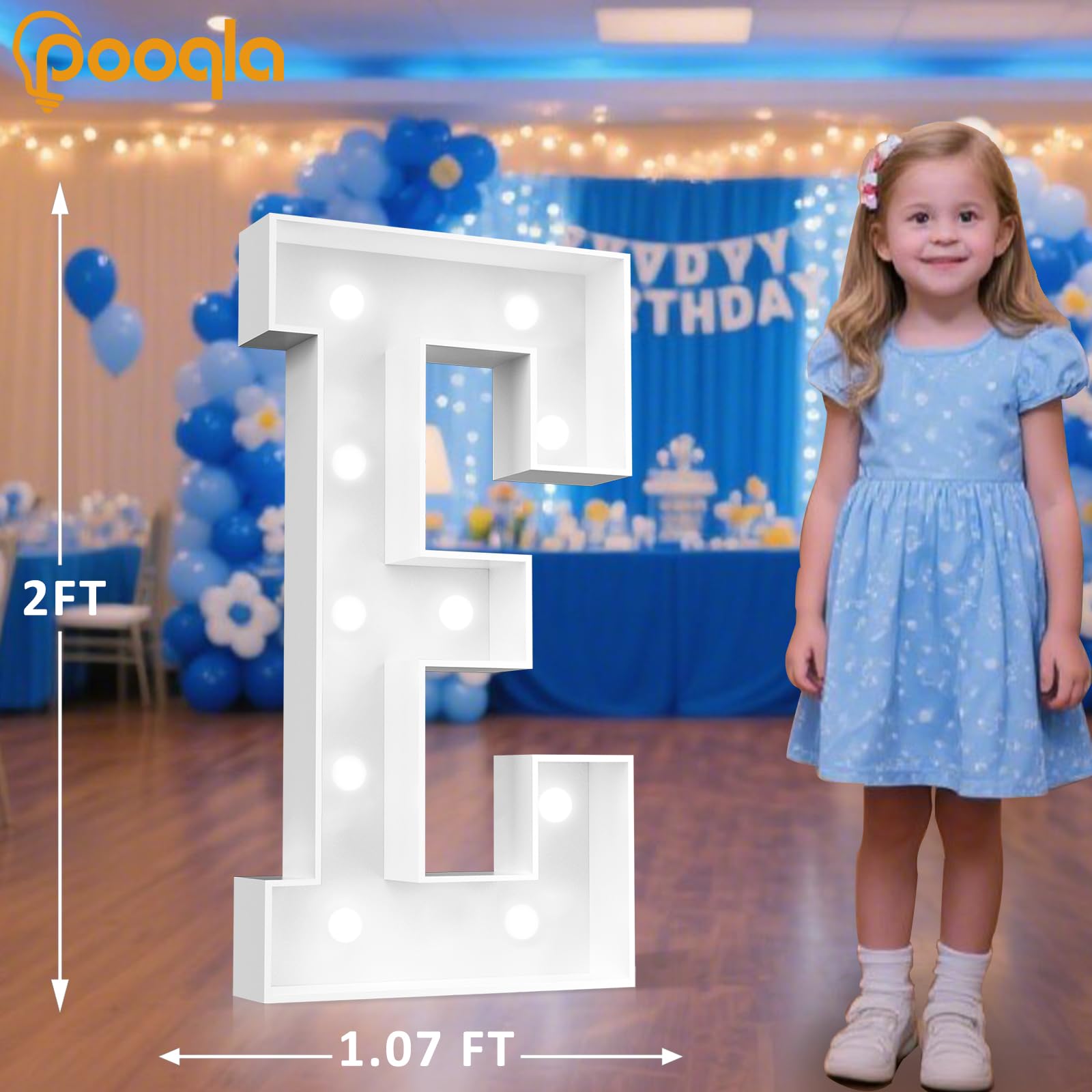 Snapklik.com : 2FT Marquee Light Up Letters Numbers, Large Marquee LED ...
