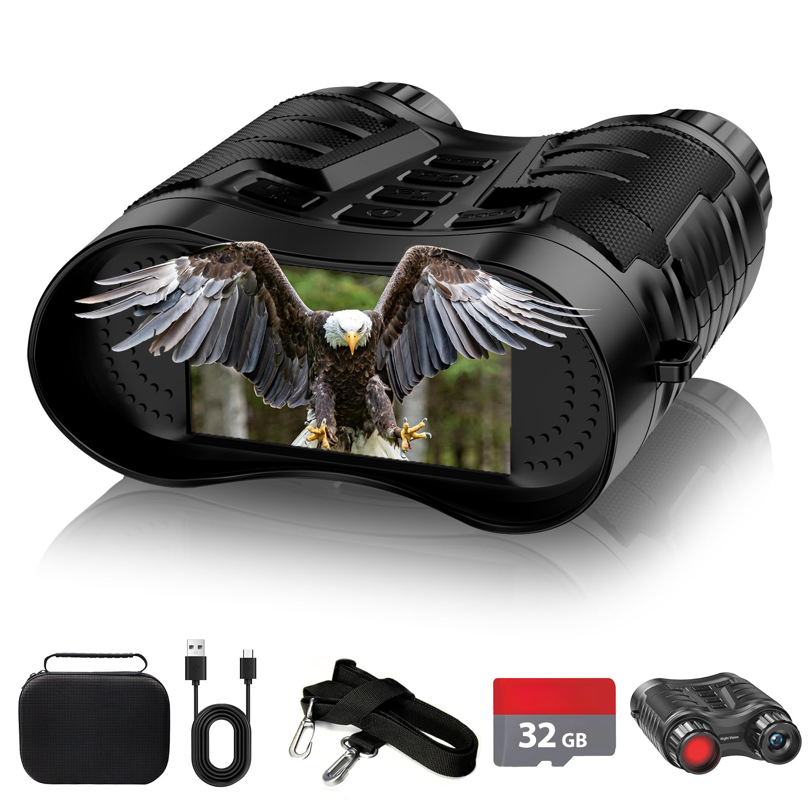 Snapklik.com : Night Vision Binoculars For Adults - 4K Infrared Night ...
