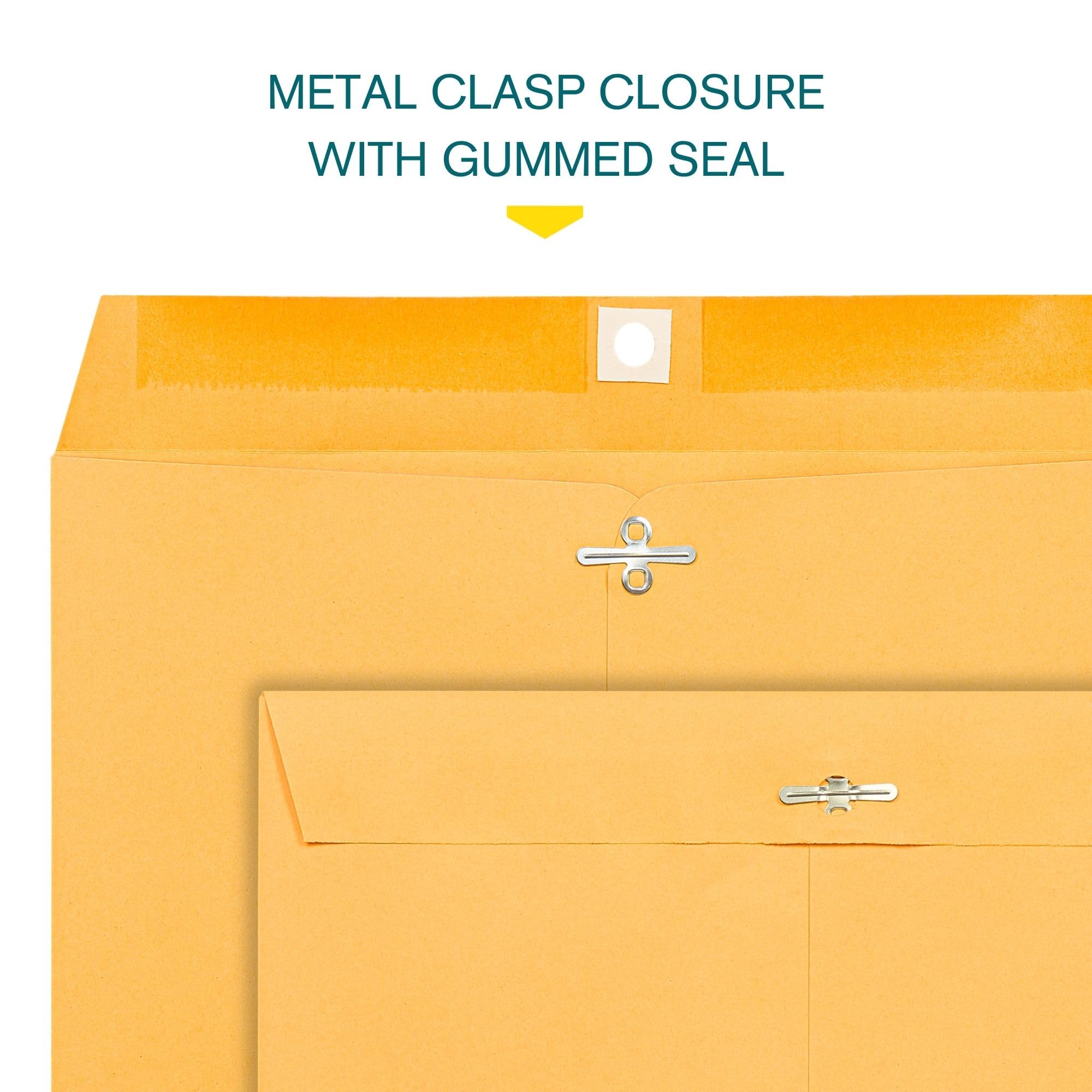 Snapklik.com : Clasp Envelopes 10x13 Inch Brown Kraft Catalog Envelopes ...