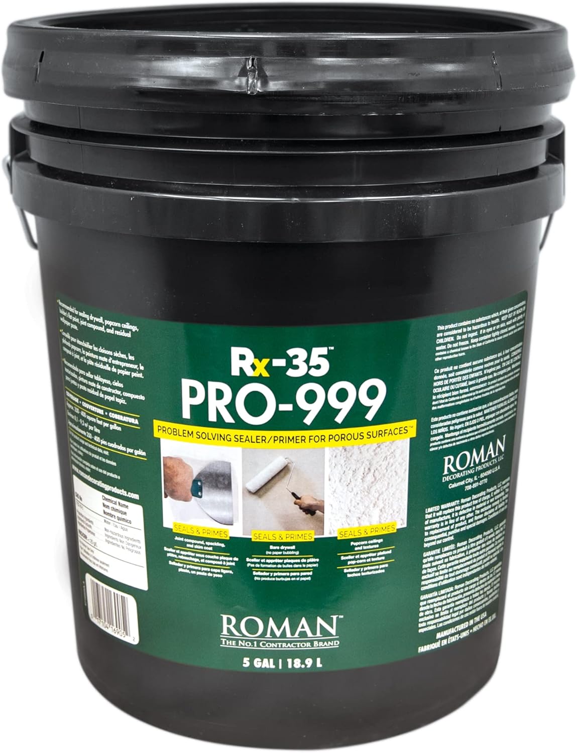 Amazon.com: ROMAN Rx-35 Sealer/Primer for Torn Drywall, Skim Coat, and ...