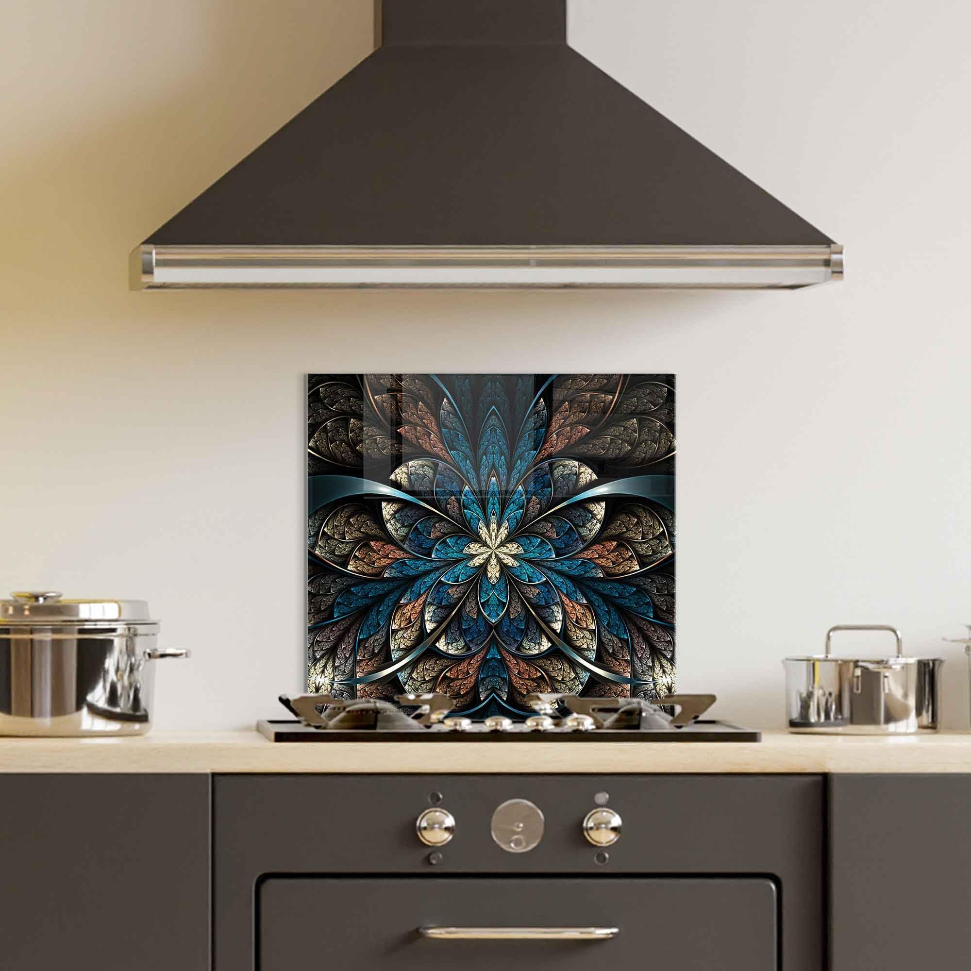 Tempered Glass Kitchen Backsplash, Stove Back Cover, Stove Splashback ...