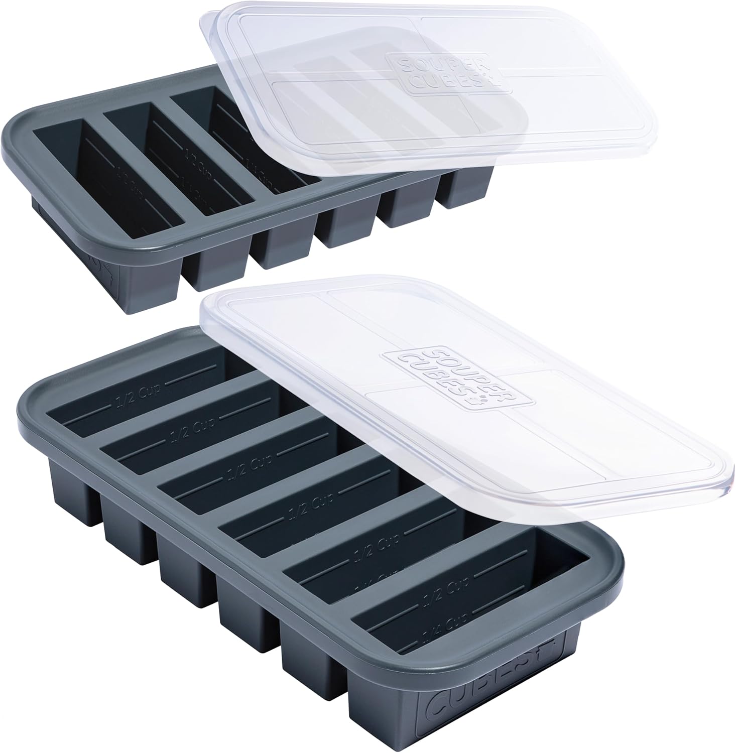 Amazon.com | Souper Cubes 1/2 Cup Silicone Freezer Molds, Perfect for ...