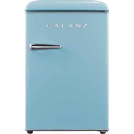 Amazon.com: Galanz GLR25MBER10 Retro Compact Refrigerator, Mini Fridge ...