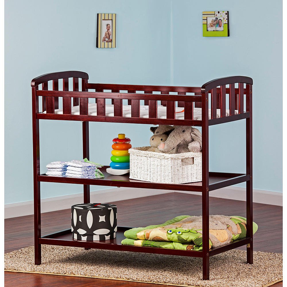 Amazon.com : Dream on Me - Emily Changing Table - Cherry - Nursery Room ...