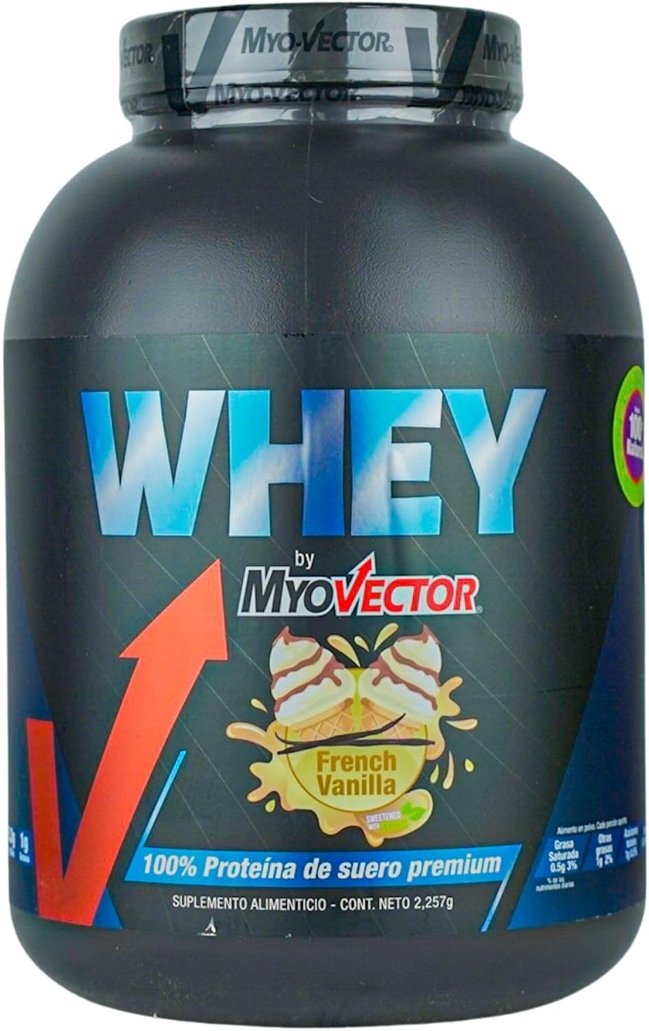 Myo Vector Whey, 100% Suero de leche, Mezcla de proteínas, Baja en ...