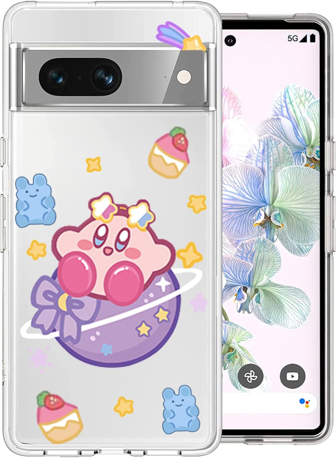 Amazon.com: Game Case for Pixel 7,Gifun Hard PC+TPU Bumper Clear ...