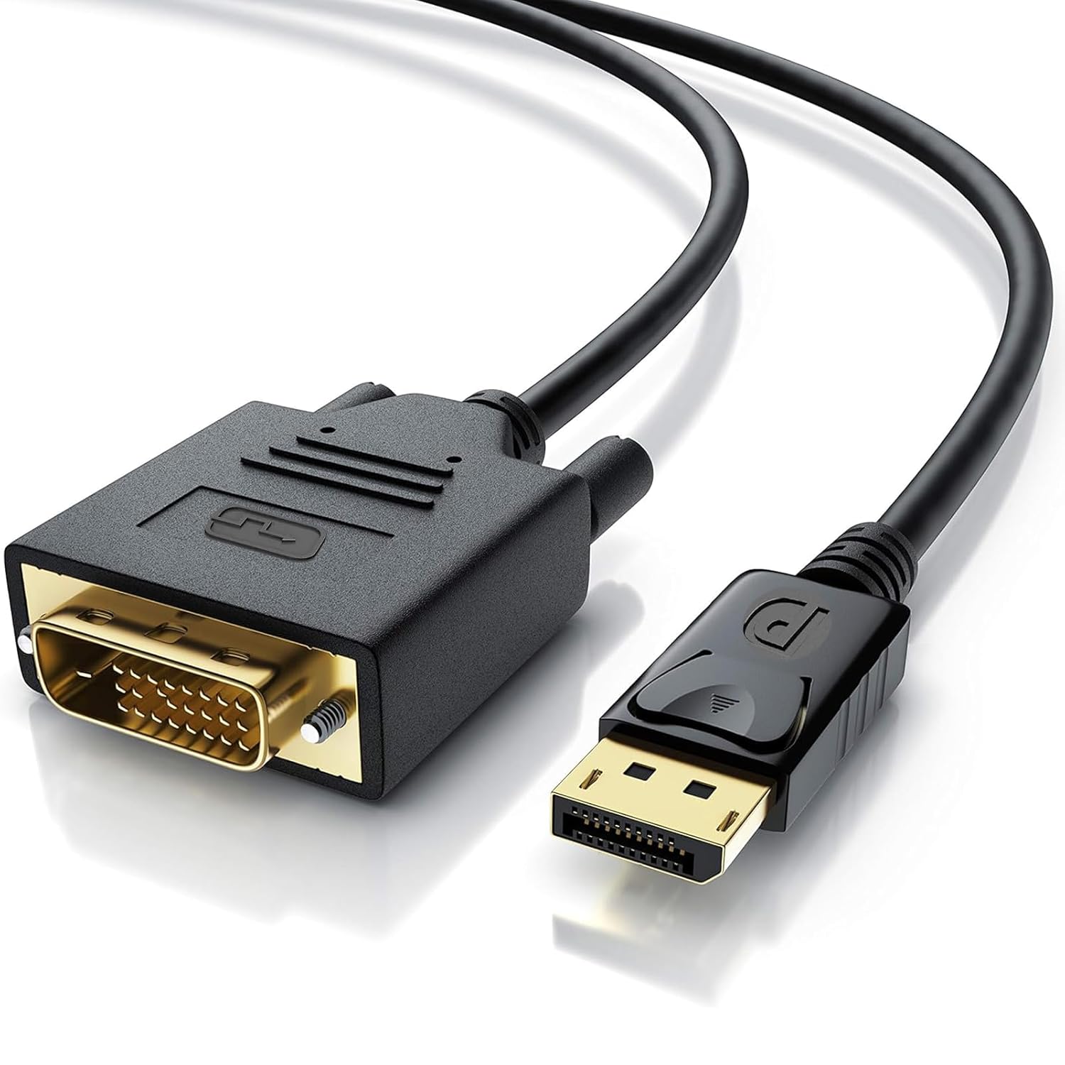 DisplayPort to DVI Cable 6 Feet, DVI to Displayport (DP) Cable Male to ...