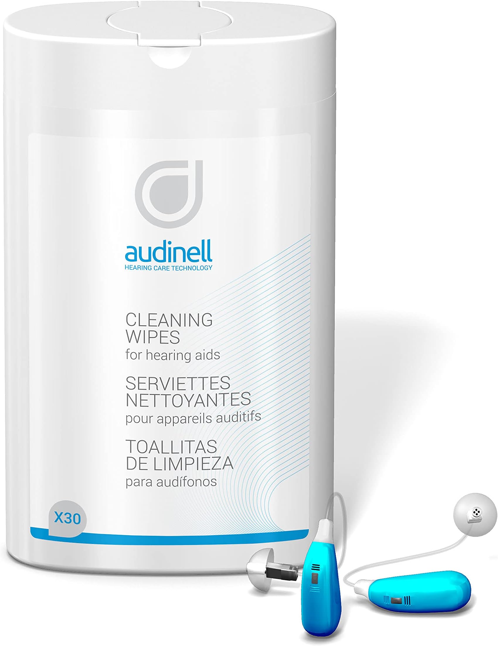 Amazon.com: Audinell Cleaning Wipes | 30 Wipe Canister | Alcohol-Free ...