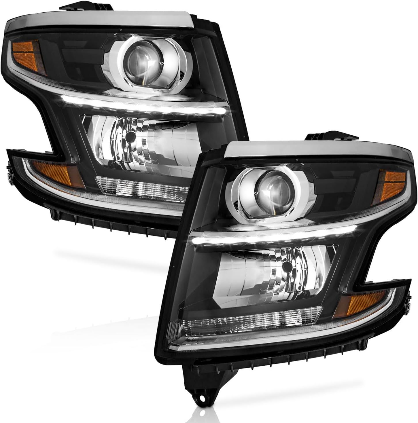 Amazon.com: WEELMOTO Headlights for 2015-2020 Tahoe/Suburban, 2016-2019 ...