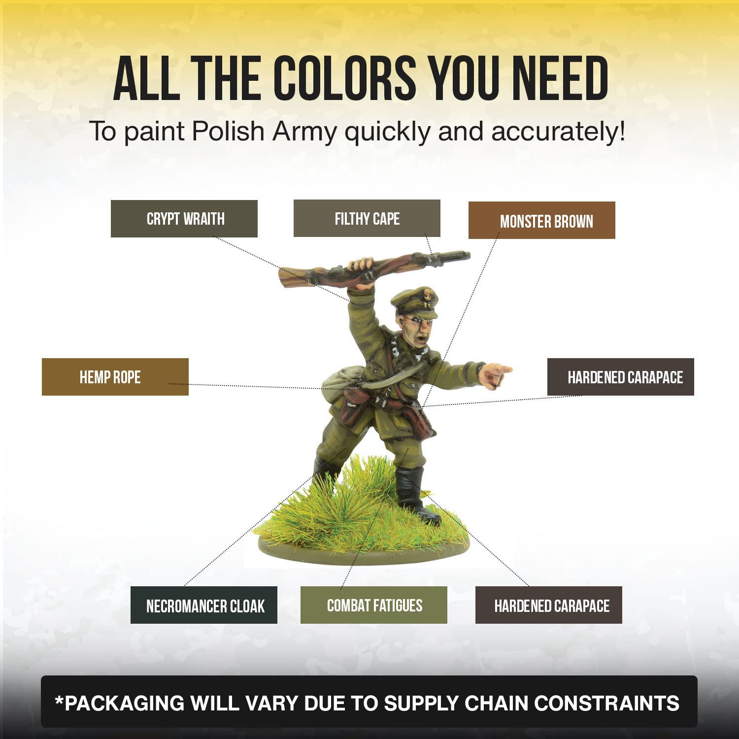 Buy Miniature Paint Set for Polish Bolt Action Miniatures - Acrylic Non ...