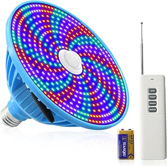Amazon.com: Multicolor LED Pool Lights with Remote Control， 120V 70W ...