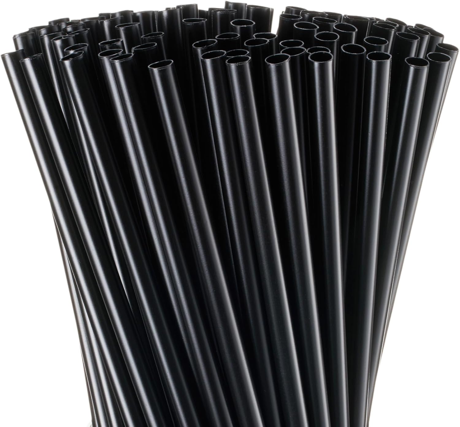 Amazon.com: Honeydak 120 Pcs Black Straws Reusable 9" Plastic Straws ...