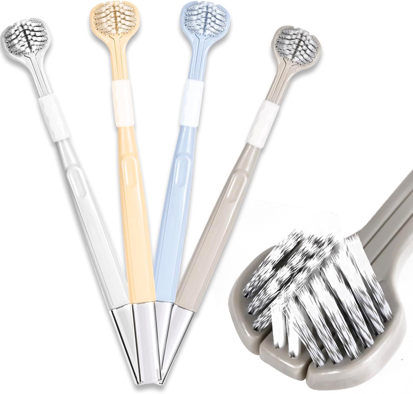 Amazon.com : Lnncdsc Toothbrush for Sensitive Gums, Spiral conical Soft ...