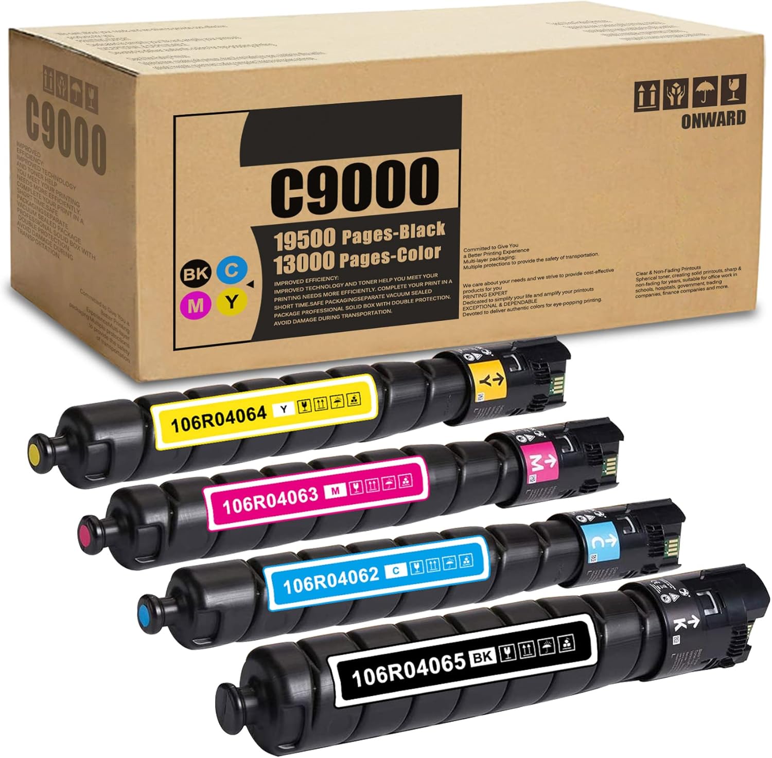 Amazon.com: VersaLink C9000 Toner Cartridge Set - ONWARD 106R04065 ...