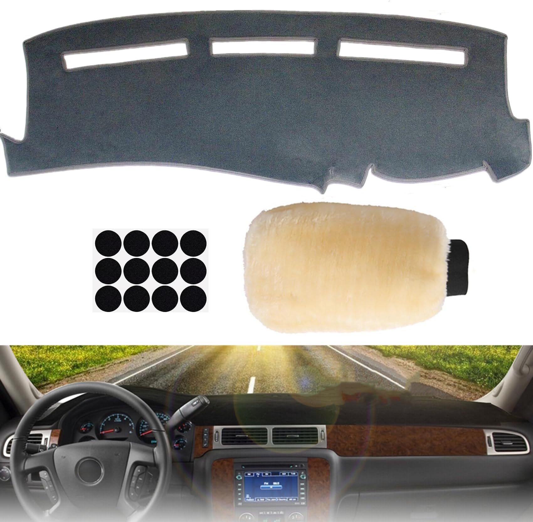 Amazon.com: KINSANINC Dashboard Cover, Dash Cover Mat for Chevy ...