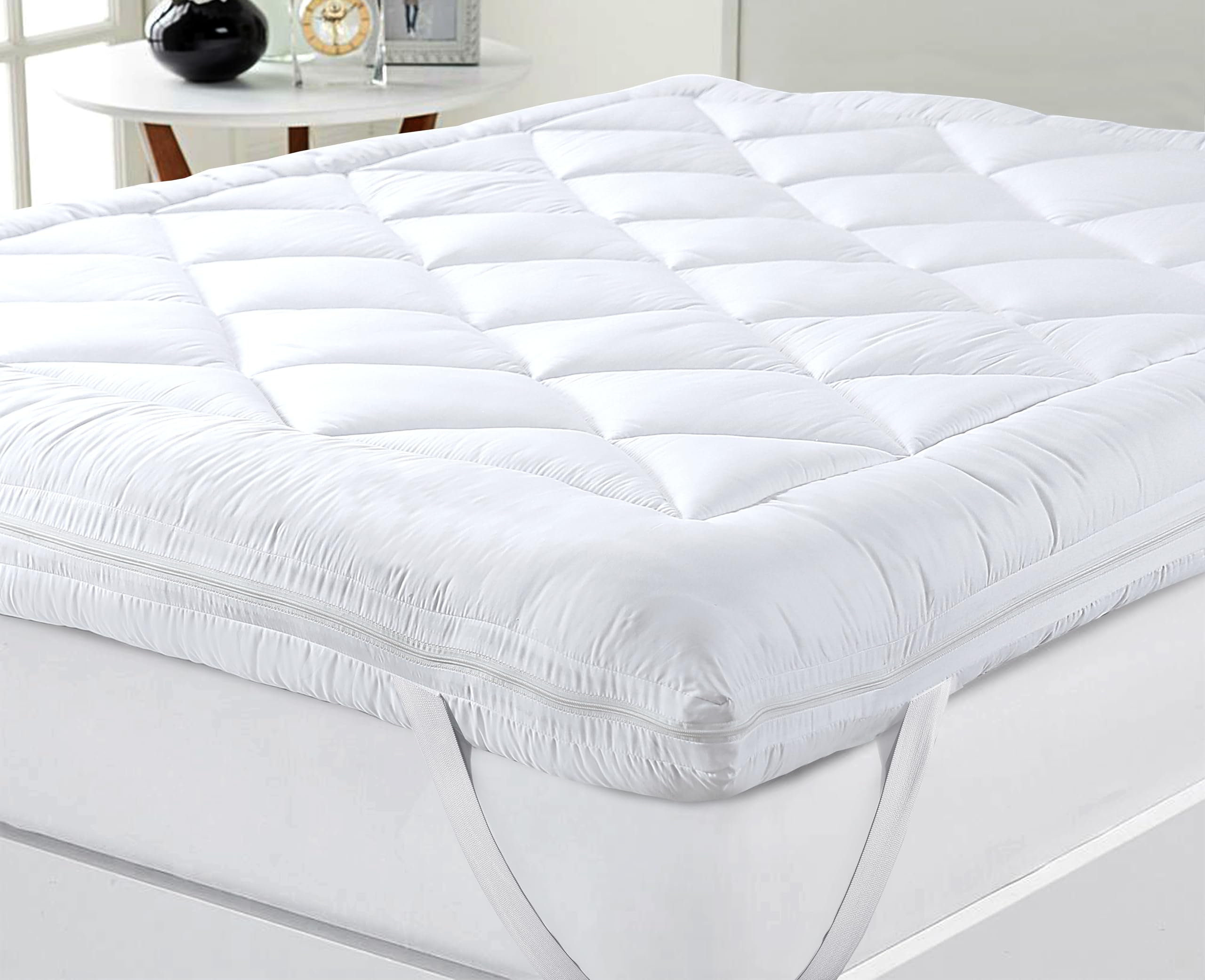 Caroline Shatuik Mattress Topper Double Bed - Dual Layer 4 Inch/10cm ...
