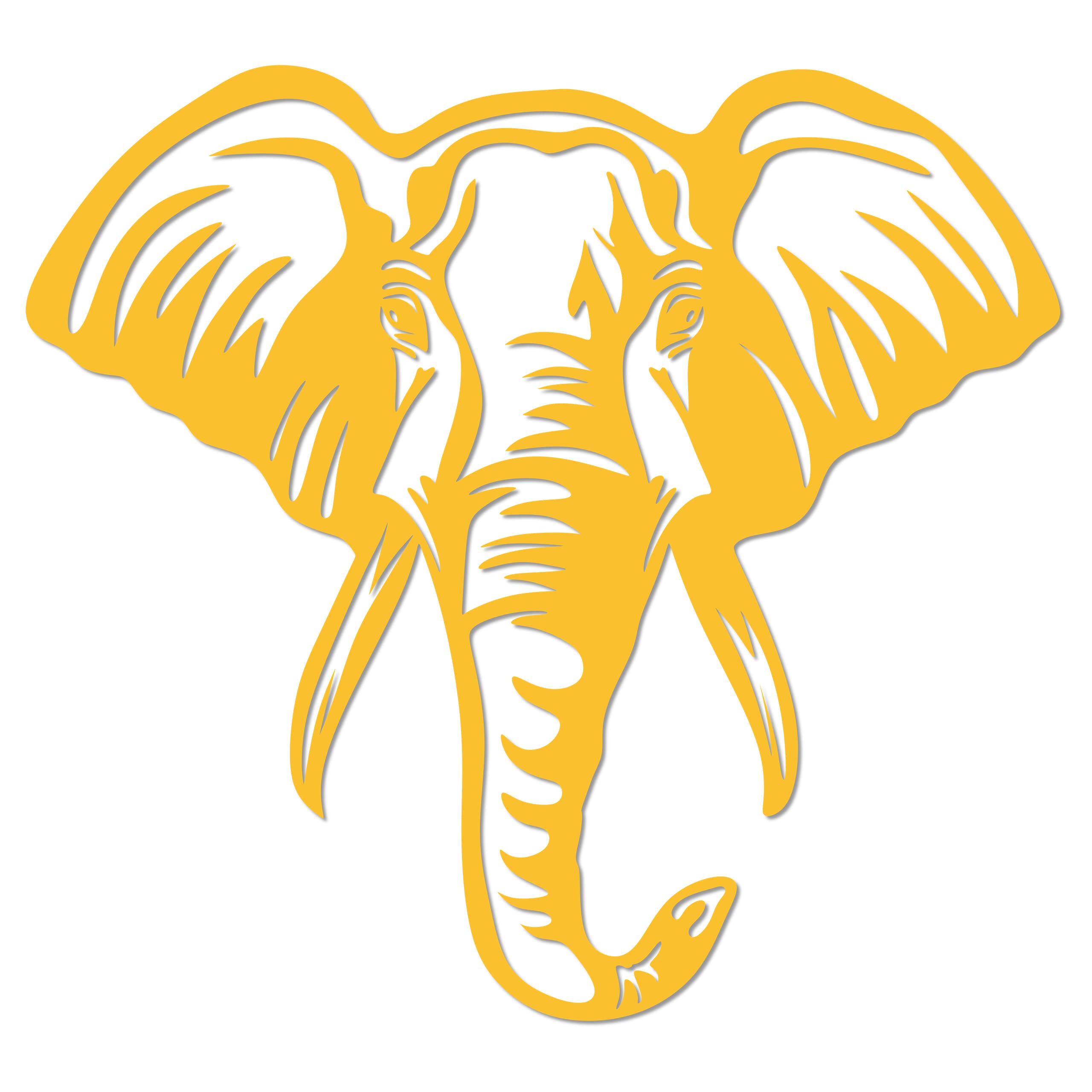 African Elephant Head Silhouette