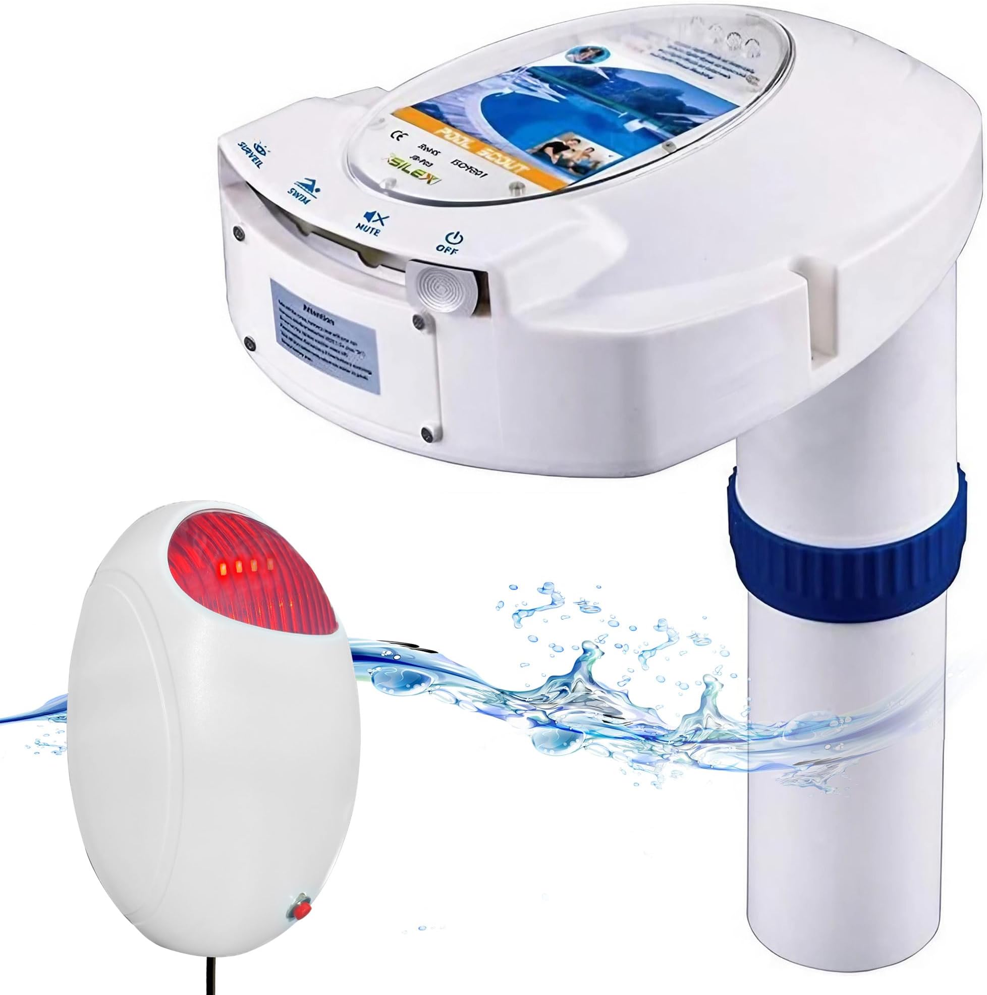 Amazon.com: IC ICLOVER Pool Alarm with Remote Receiver, Immersion Drown ...