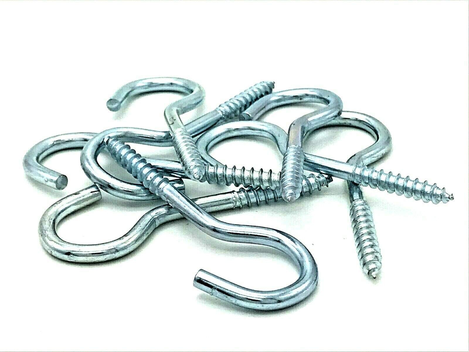 Forgefix Screw Hooks | 80 x 12g | Zinc Plated | Bag 10 : Amazon.co.uk ...