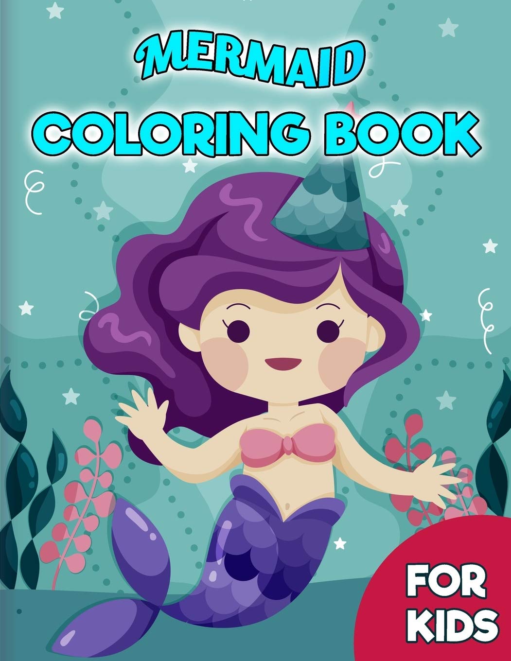 Mermaid Coloring Book For Kids Easy And Fun Coloring Pages | Desertcart ...