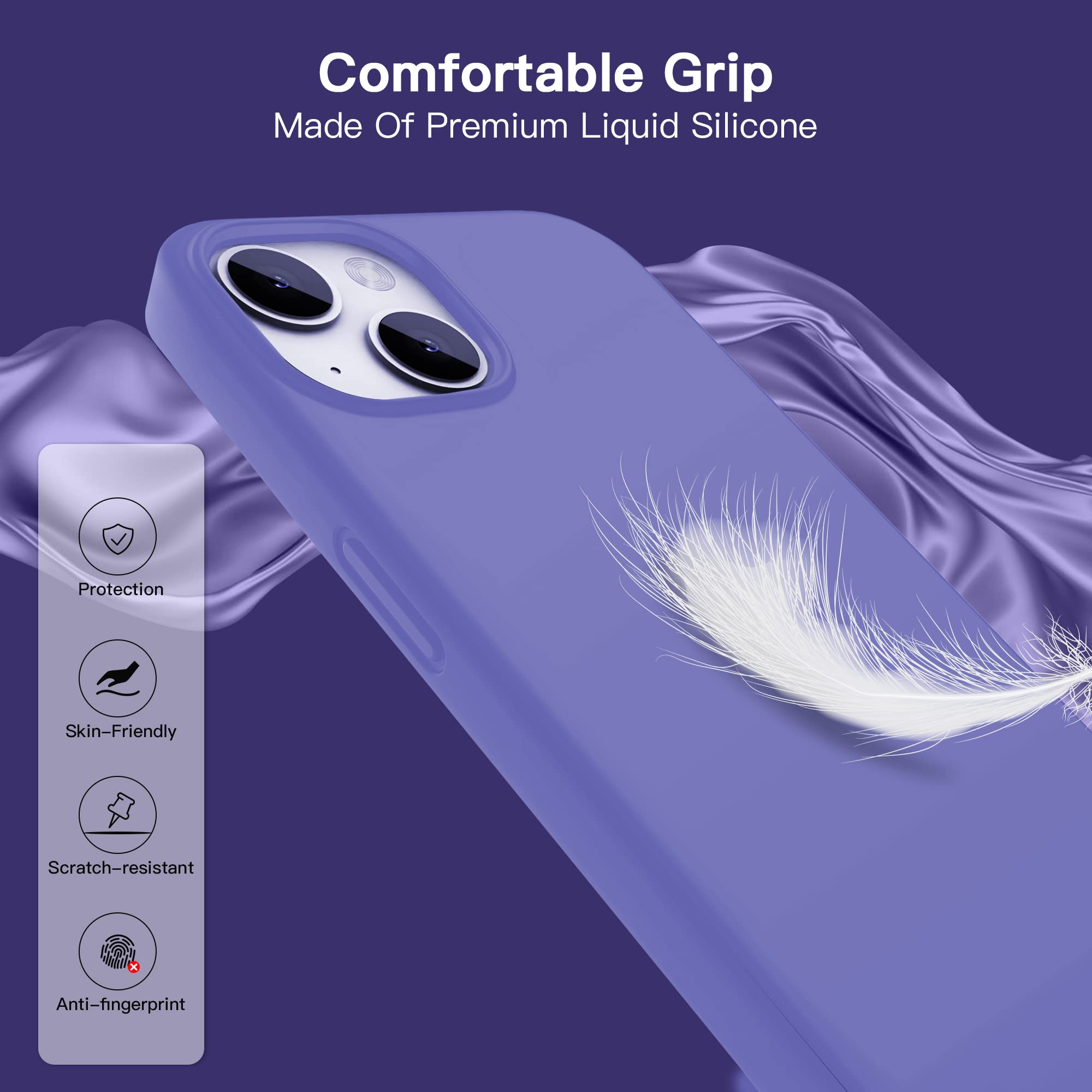 Snapklik.com : Xiwxi Silicone Magnetic Case For iPhone 13 Case, Built ...