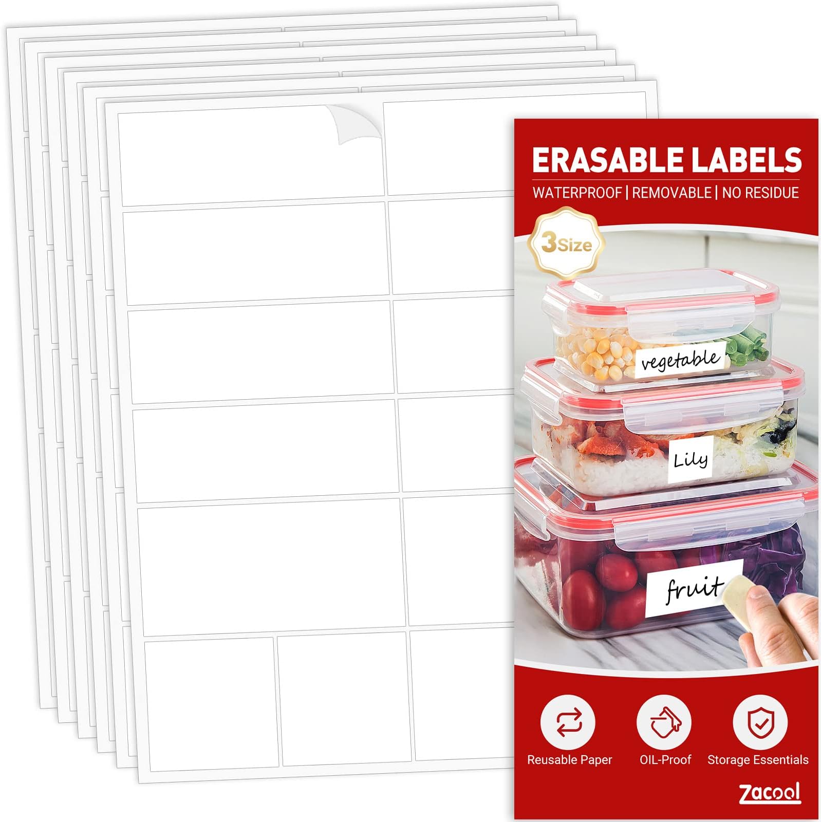 Amazon.com: Jokari Label Once Erasable Multi-Use Labels Starter Kit ...