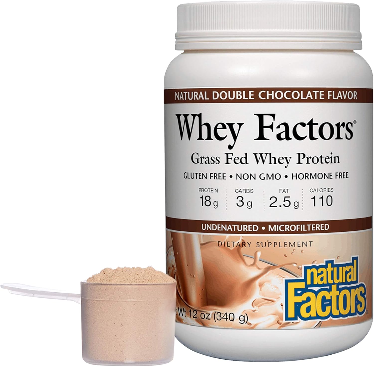 Amazon.com: Whey Factors by Natural Factors, Grass Fed Whey Protein ...
