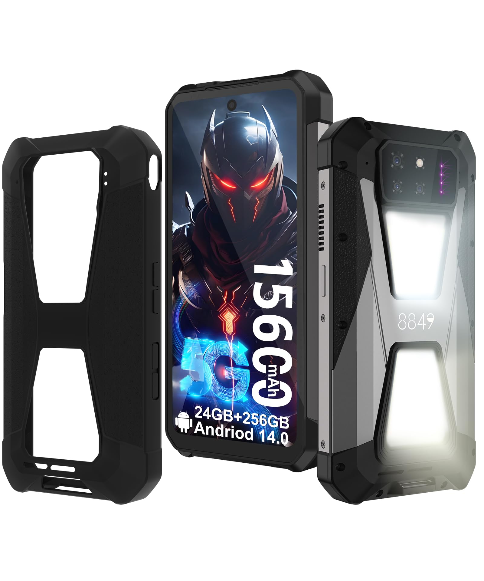 Amazon.com: 8849 Tank 3s 5G Rugged Smartphone, 15600mAh Android 14 ...