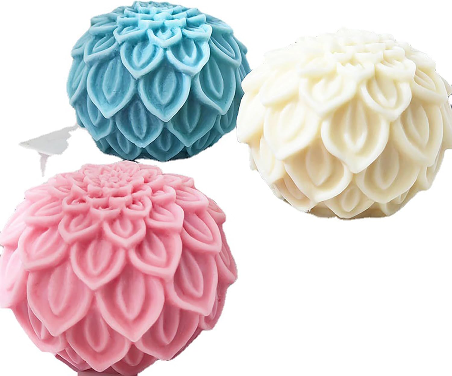 Lotus Ball Candle Mold Lotus Flower Mold Peony Mold Ball Mold Flower ...