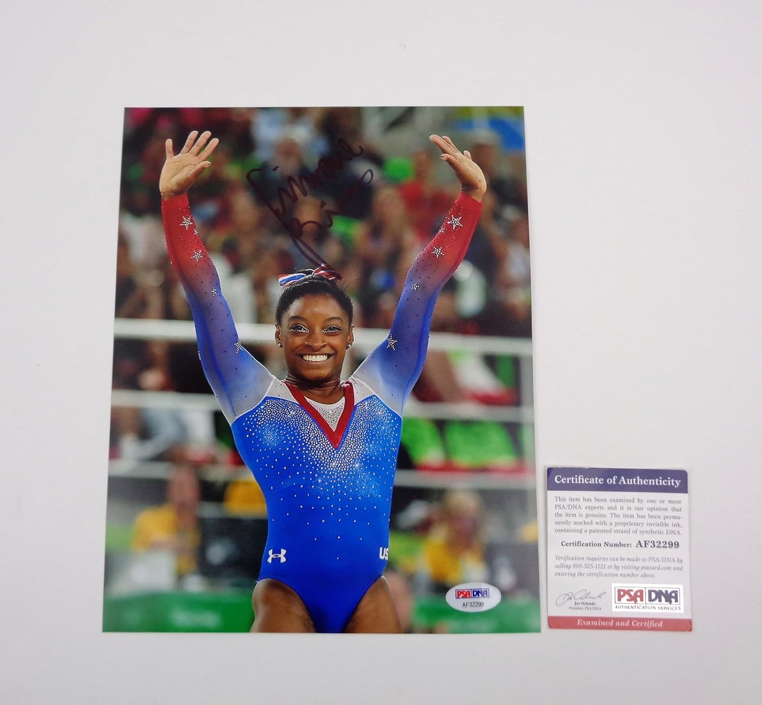 Simone Biles Olympics Signed Autograph 8x10 Photo PSA/DNA COA A at ...