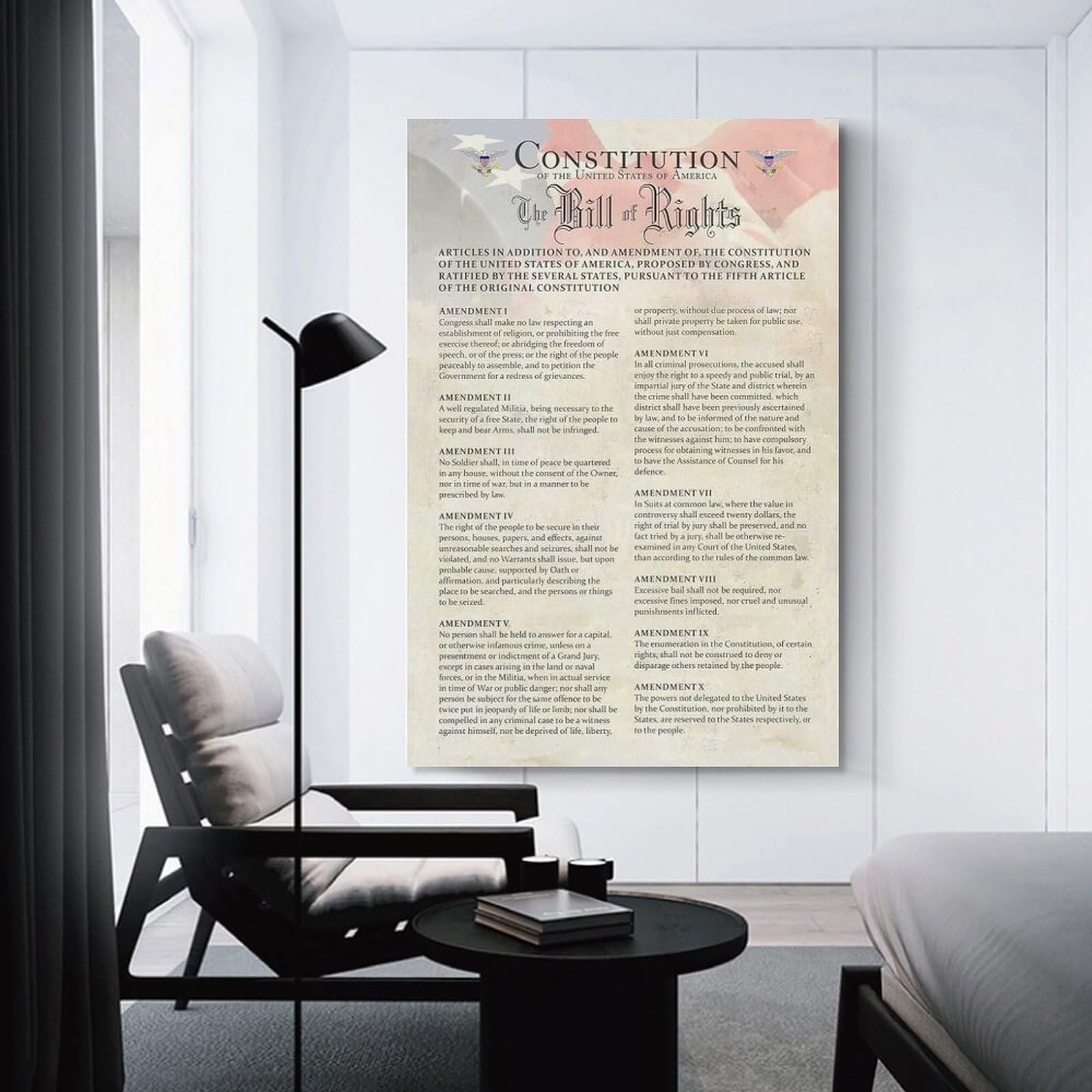 Bill Of Rights Chart US Constitution & Bill Of Rights Poster ...