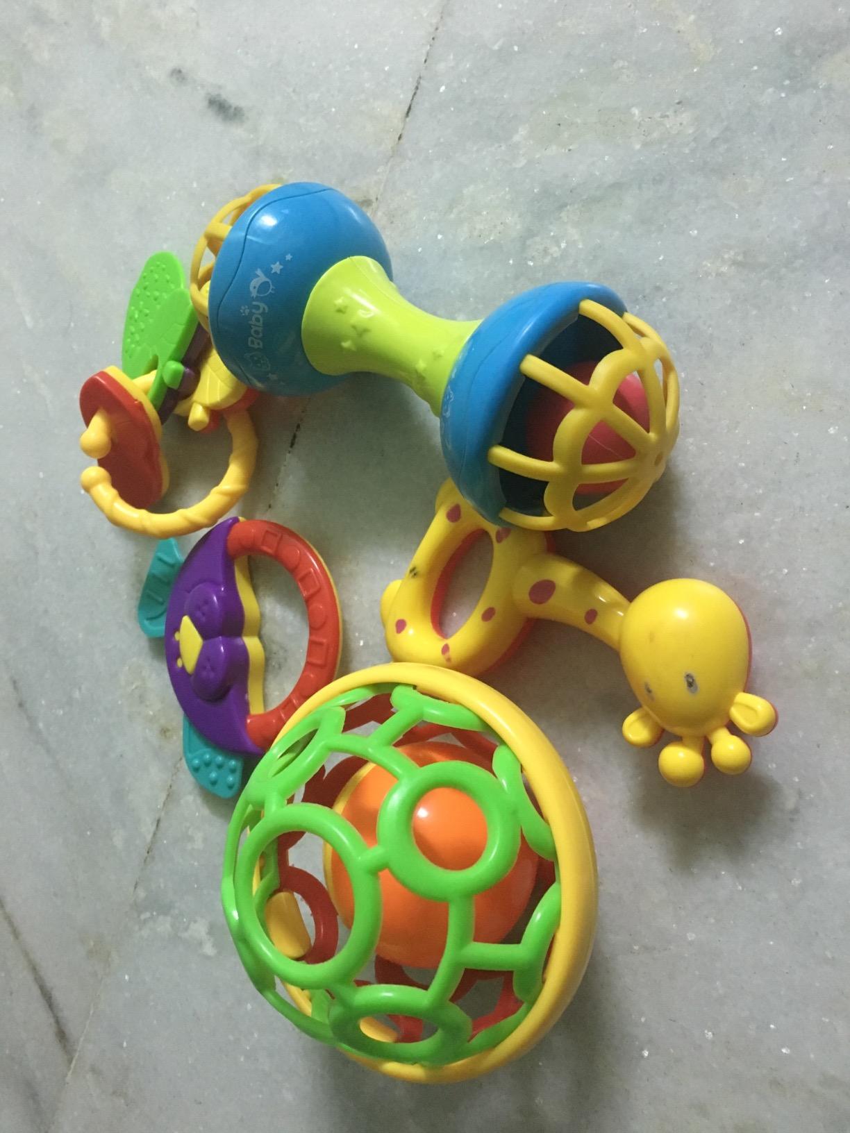 Unique Ideas BPA-free Non Toxic 6 Rattle Toys for Babies Infants and ...