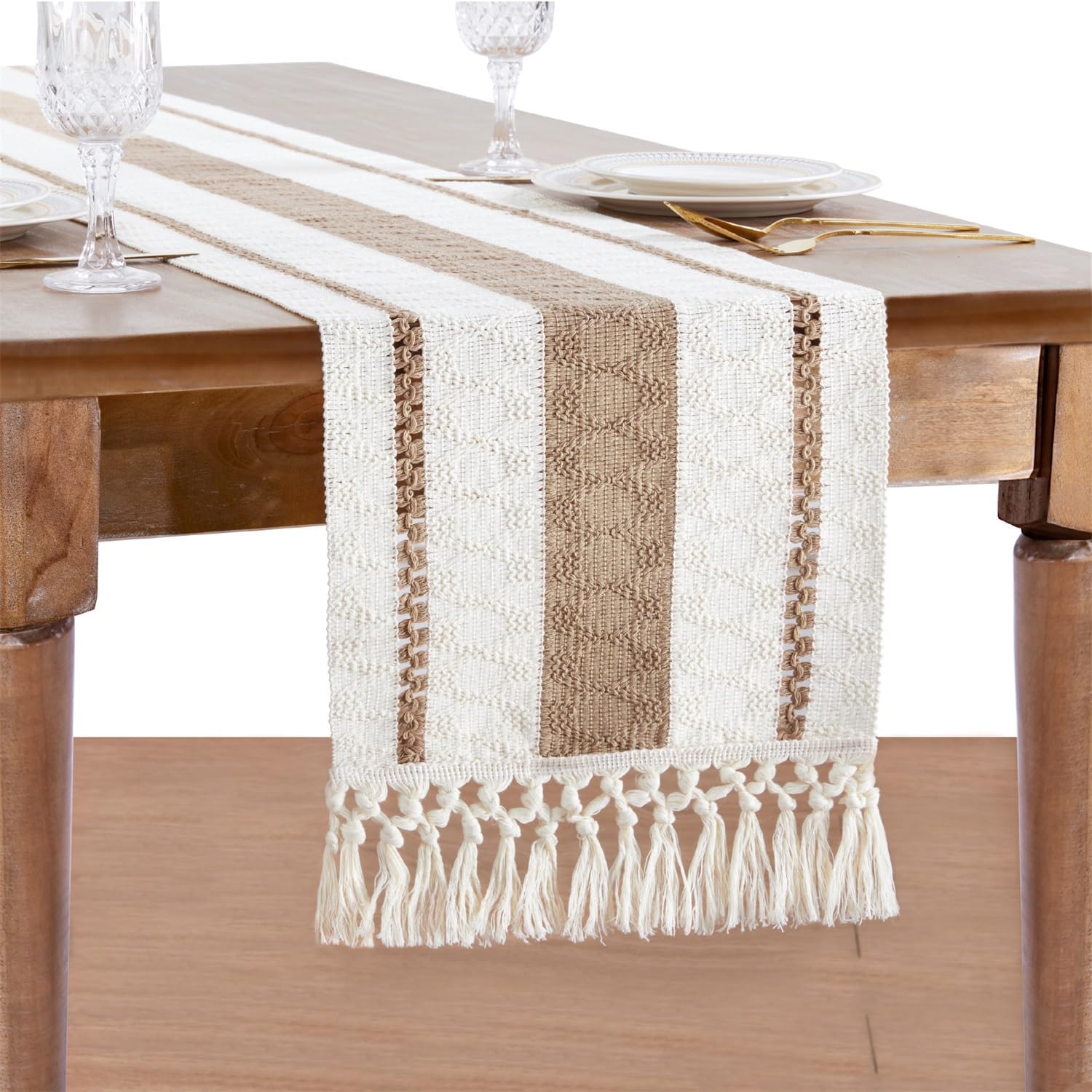 Amazon.com: Boho Table Runner 72 Inches Long for Home Decor, Farmhouse ...