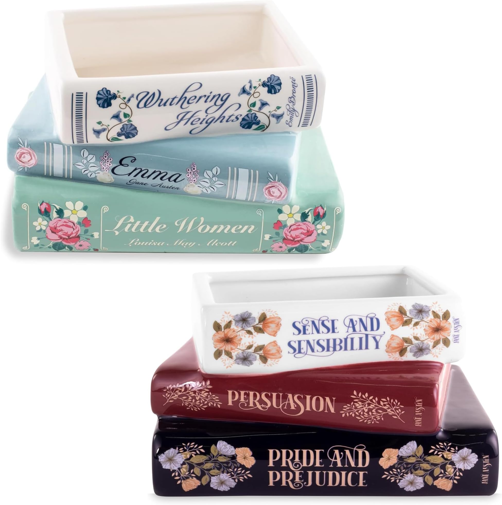 Amazon.com: STEEL MILL AND CO. Small Bookstack Shaped Decorative ...
