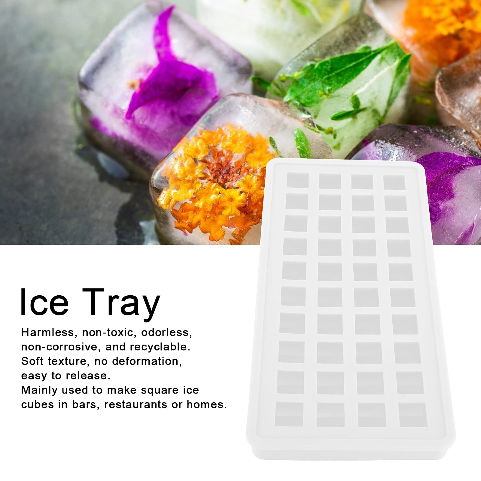 Snapklik.com : Ice Cubes Maker, Ice Cubes Mold Not Deform Recyclable ...