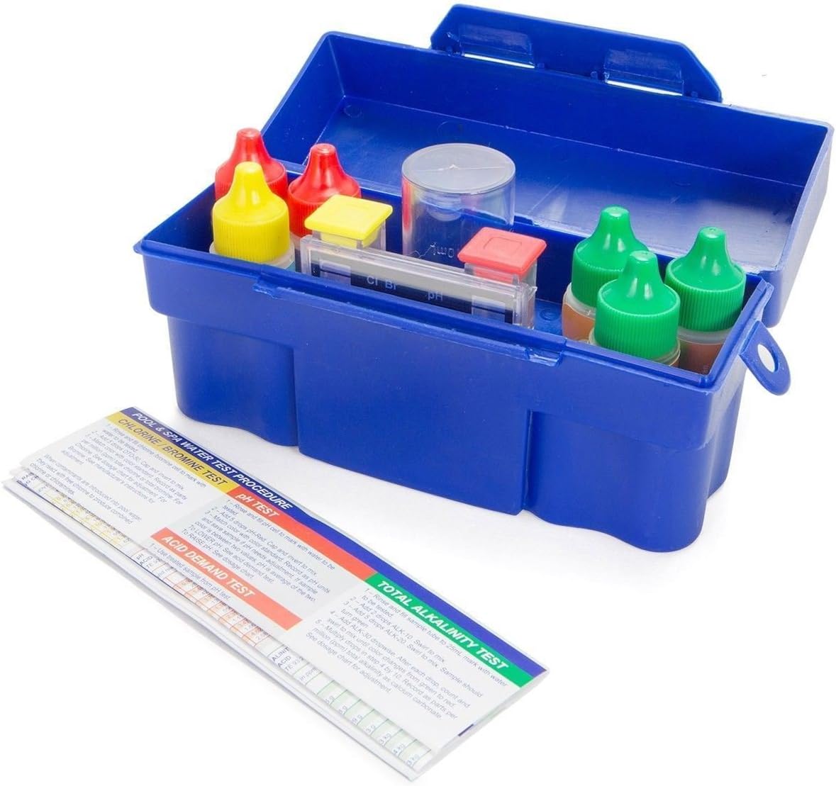 Amazon.com : Adumly 5 Way Swimming Pool Spa Water Chemical Test Kit ...