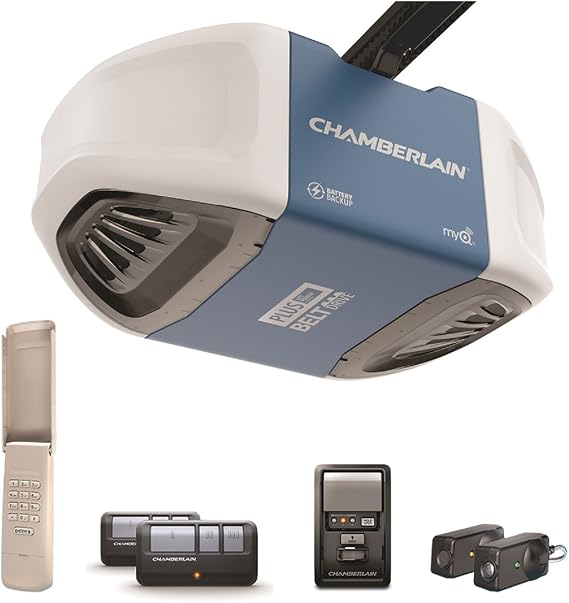 Chamberlain Group B730 Ultra-Quiet and Strong Belt Drive Garage Door ...