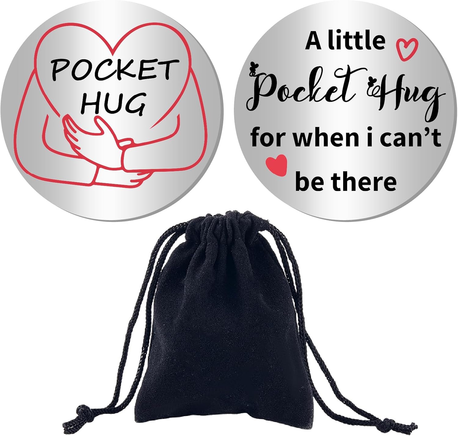 Amazon.com: CREATCABIN A Little Pocket Hug Coin Long Distance ...