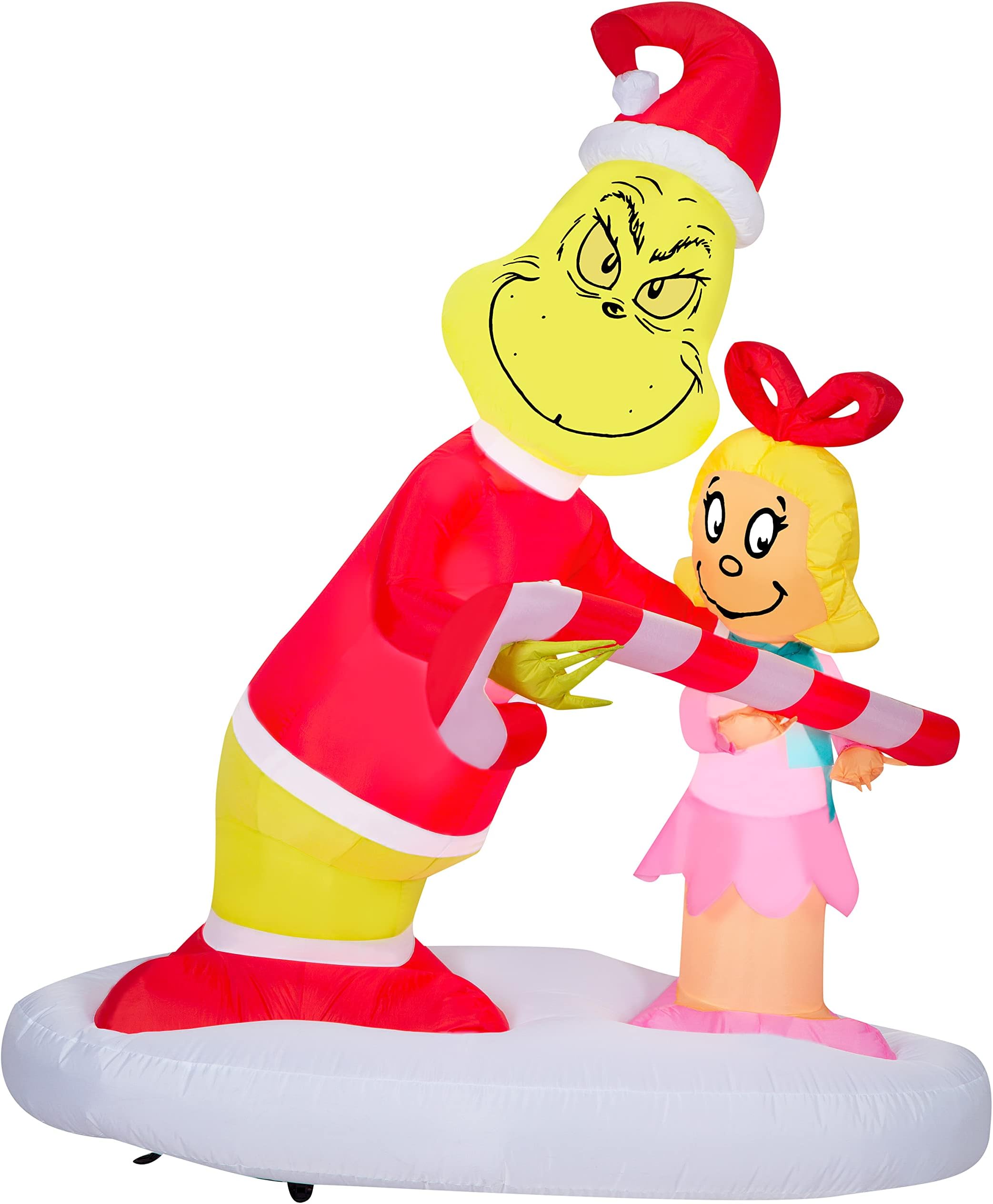 Amazon.com: 9FT Airblown Inflatable Grinch w/Max and Cindy Lou Who on ...