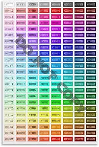 Amazon.com: Color Correction HEX Code Color Chart Poster Designer Quick ...